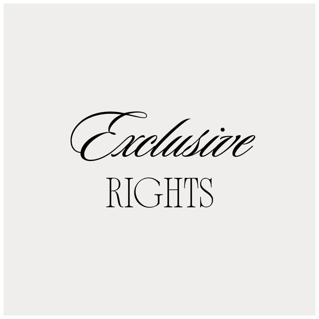 Exclusive Rights | Design Add-on | Premade Logo Exclusive Rights ...