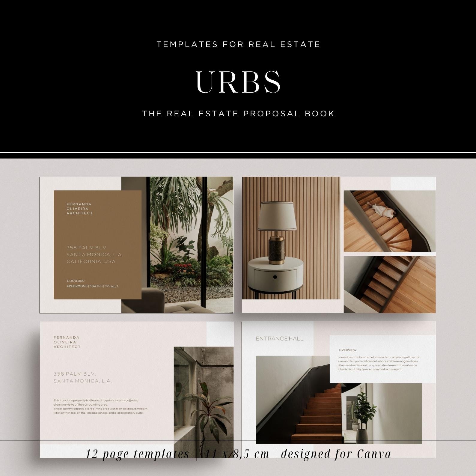 Modern Real Estate Proposal Book | Architectural Layout Presentation ...