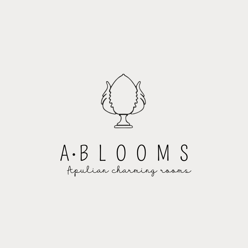 Hand Drawn Logo Design | Premade Illustrated Logo | Luxury Apulian ...