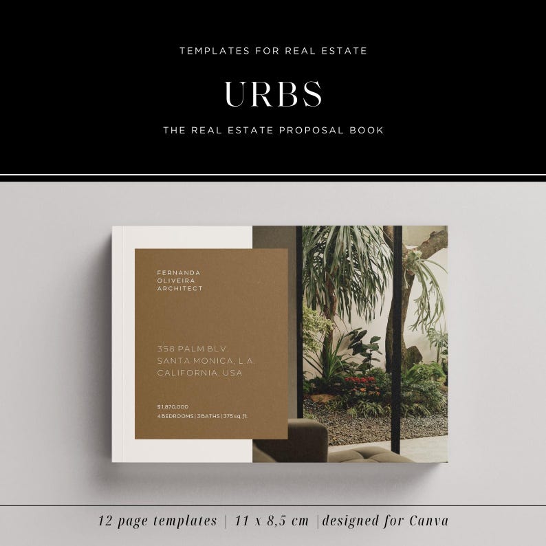 Modern Real Estate Proposal Book | Architectural Layout Presentation ...