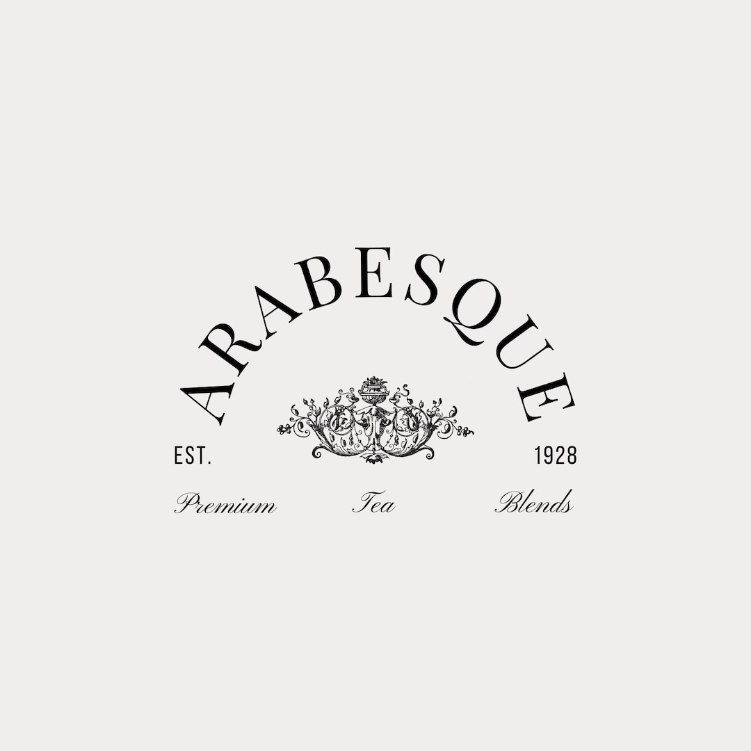 Premade Logo Design | Arabesque Logo | Luxury Oriental Logo | Crescent ...