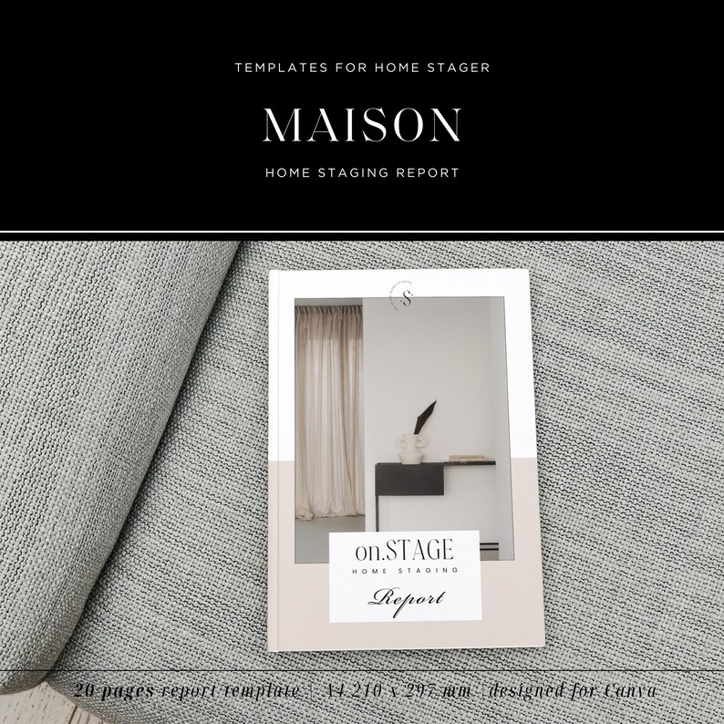 Home Staging Report Template | Italian, Canva (A4) - Etsy España