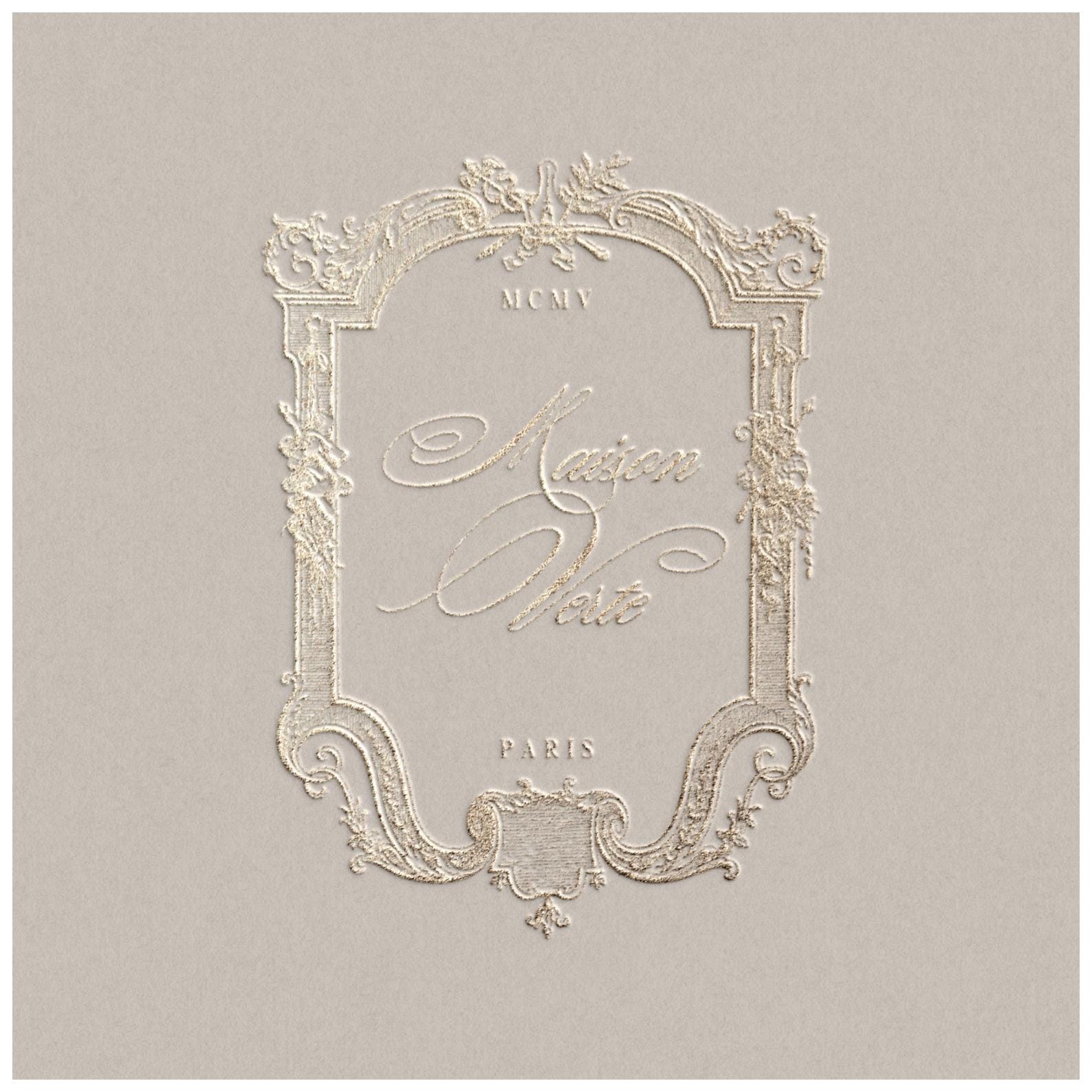 French Antique Inspired Logo Design | Boutique Restaurant Maison (PNG ...