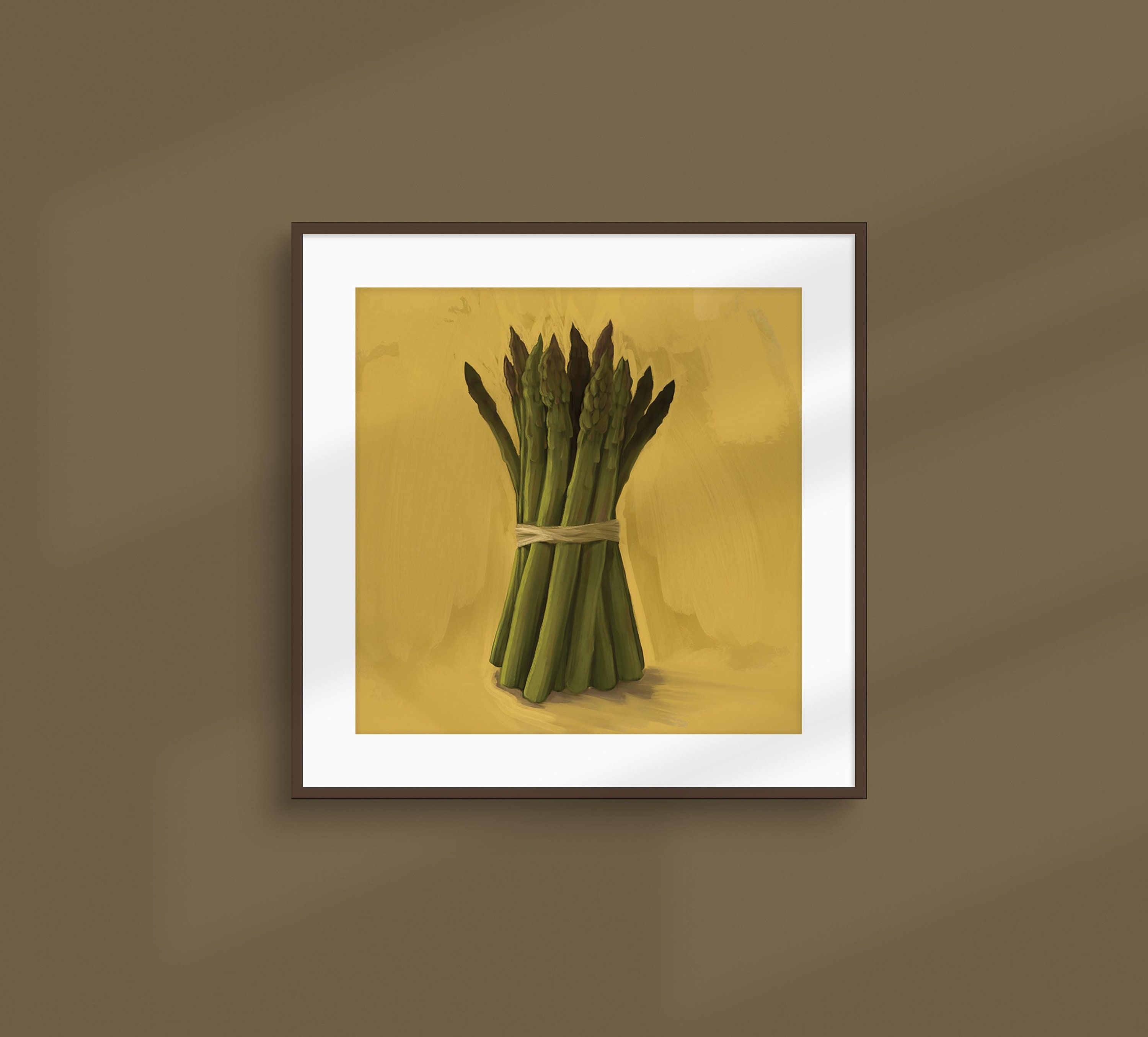 Printable Asparagus Painting Digital Painting Kitchen Art - Etsy