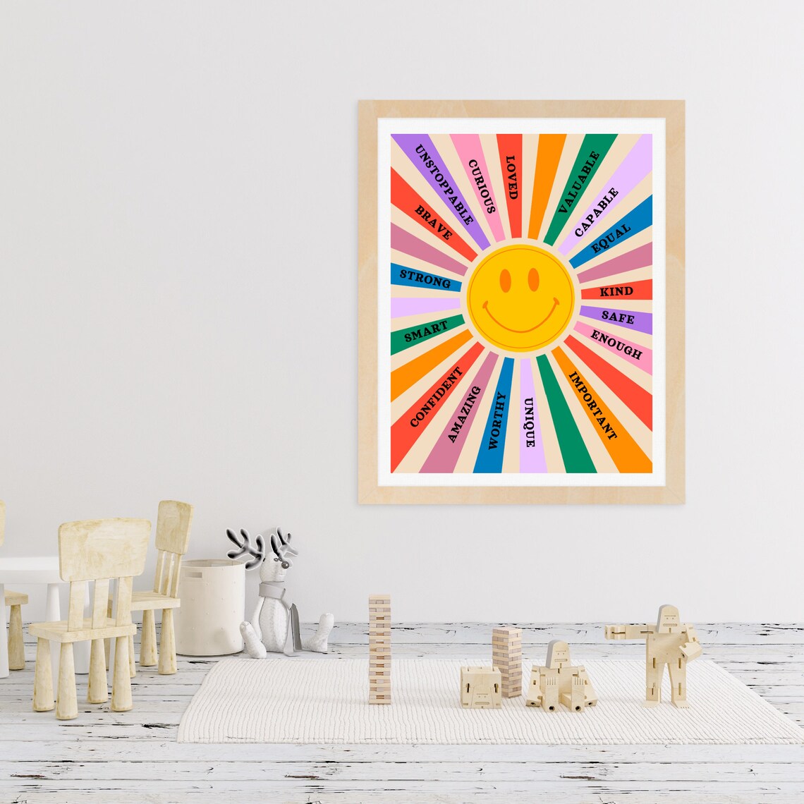 Positive Affirmations for Kids Sign Mindset Motivational - Etsy