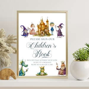 Please Sign Our Children’s Book Sign, Storybook Fairytale Characters ...