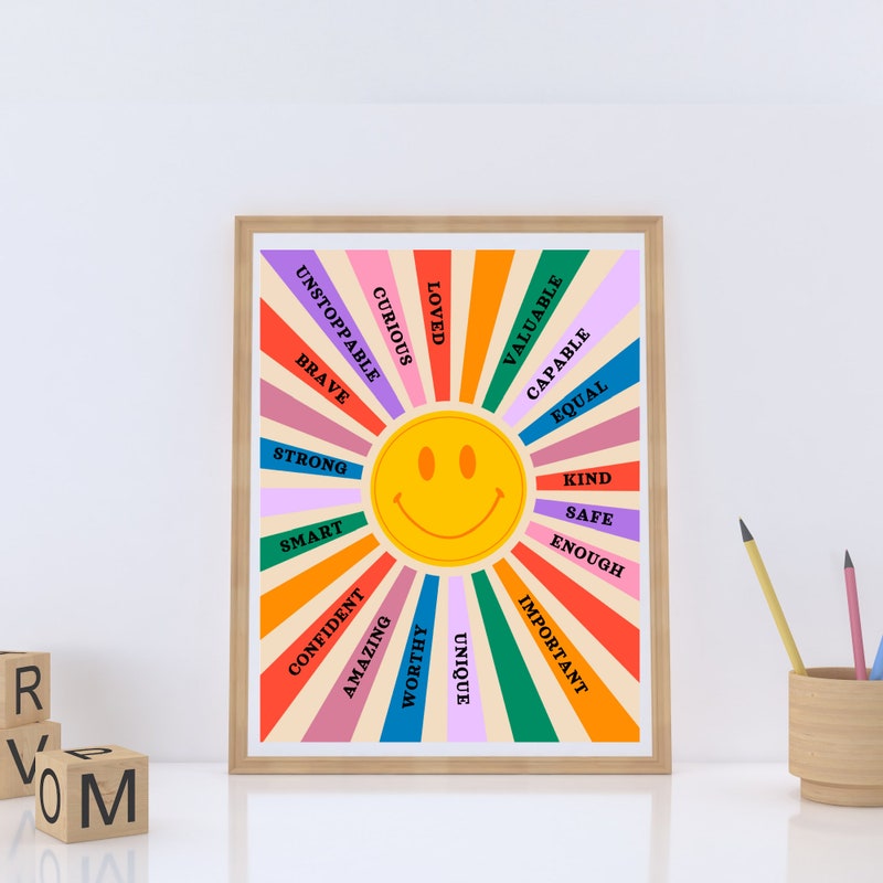 Positive Classroom Posters - Etsy