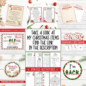 Editable Elf Arrival Letter North Pole Express Mail Christmas Elf ...