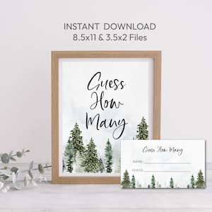 Guess How Many Baby Shower Game Adventure Fun Baby Shower Activity Jar ...