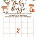 Woodland Bingo Baby Shower Game, Woodland Baby Shower Bingo, Greenery ...