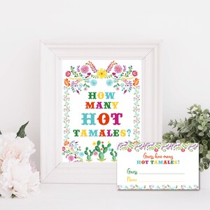 Hot Tamales Guessing Game: Fiesta Baby Shower Activity (digital ...