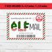 Elf Box Label Printable, Christmas Eve Box Sticker, Elf Mail Red Favor ...