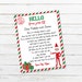 Editable Elf Arrival Letter North Pole Express Mail Christmas Elf ...