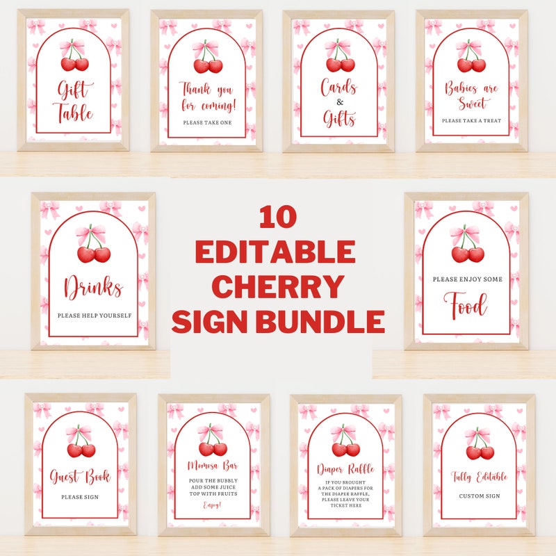 Cherries Sign - Etsy