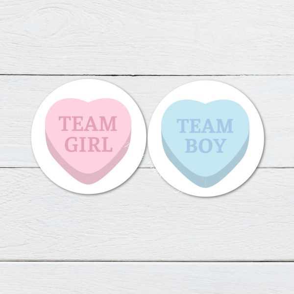 Team Boy Team Girl Printable - Etsy