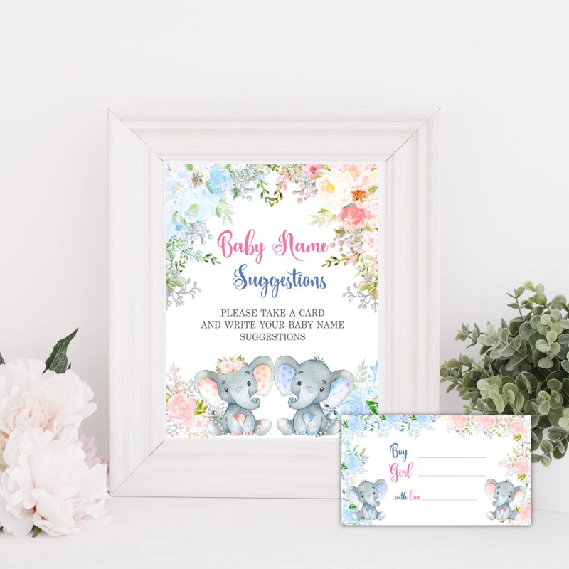 Elephant Name Banner - Etsy