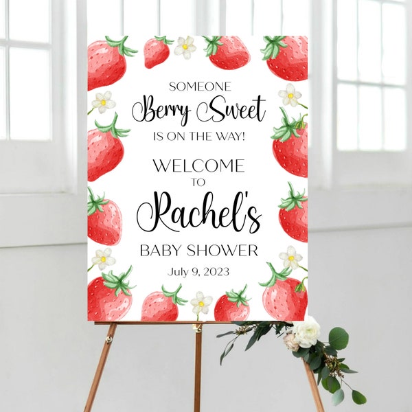 Berry Sweet Welcome Sign - Etsy