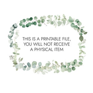 Message From the Bump Greenery Minimalist Printable Baby - Etsy