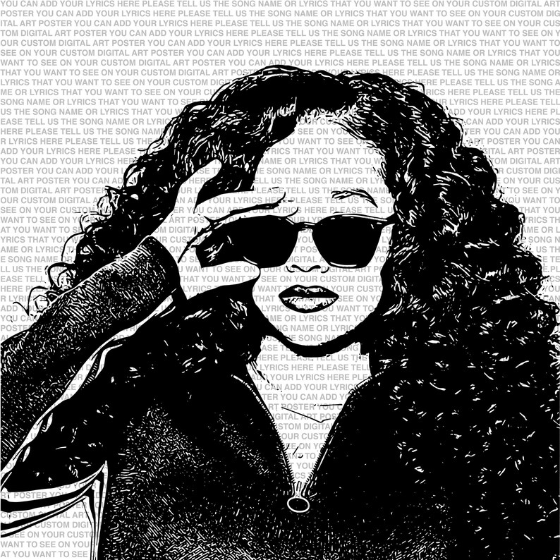 H.E.R. Lyrical Digital Print /song Lyrics Print / Pop Culture /hip Hop ...