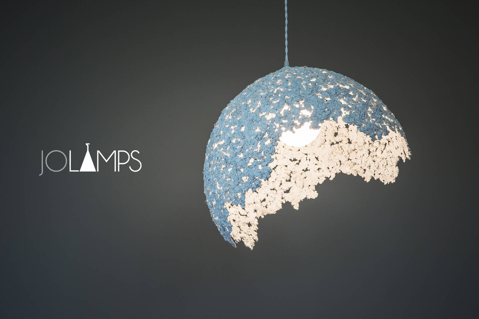 Paper Mache Lamp, Lamp, Pendant Light, Hanging Lamp, Pendant Lamp ...
