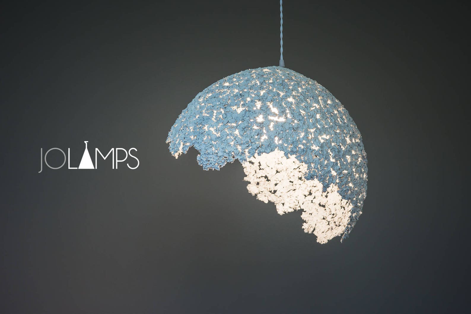 Paper Mache Lamp, Lamp, Pendant Light, Hanging Lamp, Pendant Lamp ...