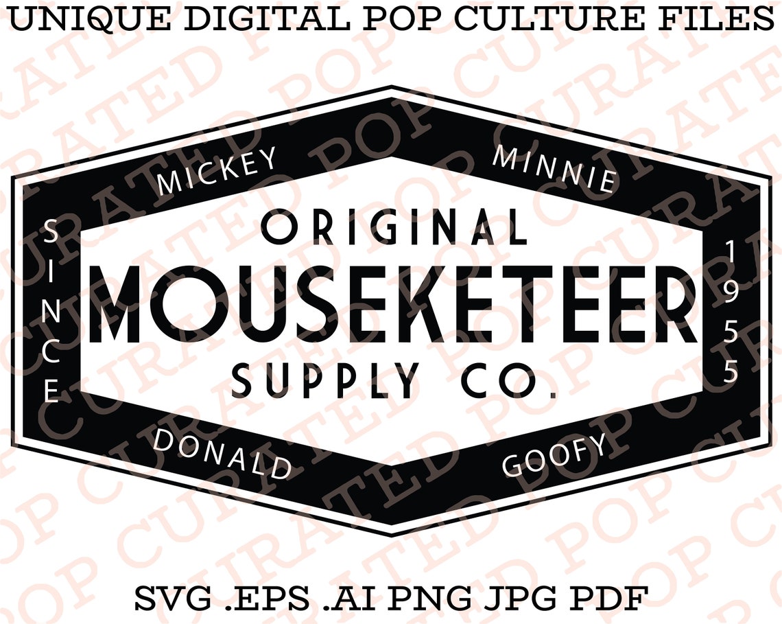 Mousketeer SVG Cricut Design Mickey Mouse Club Walt Disney | Etsy
