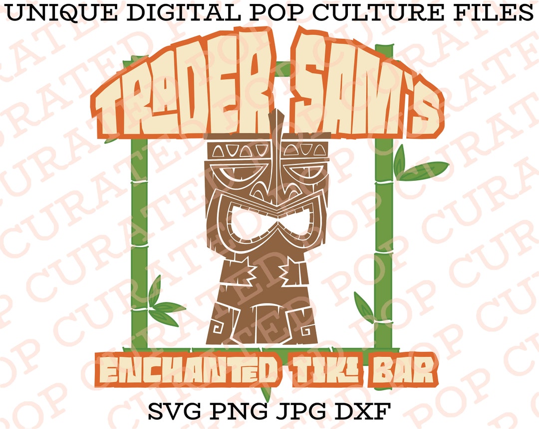 Trader Sam's Enchanted Tiki Room One of a Kind Custom Grog Grotto SVG ...