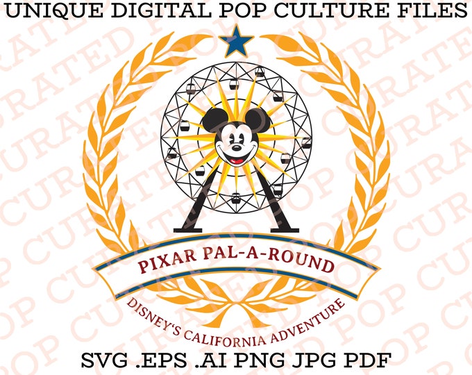 Pixar Pal-a-round Sticker| Disney's California Adventure Inspired ...