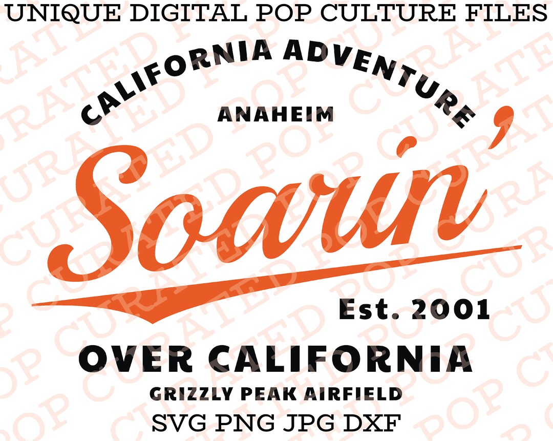 Soarin Over California Adventure Theme Park Anaheim West Coast Grizzly ...