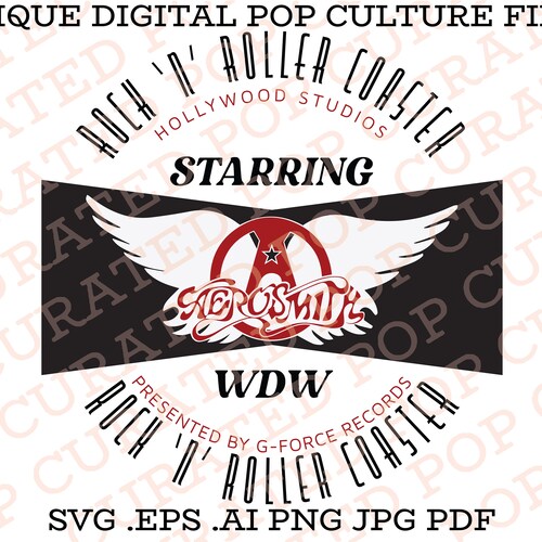 Rock N Roller Coaster SVG Hollywood Studios Ride SVG Iron on - Etsy