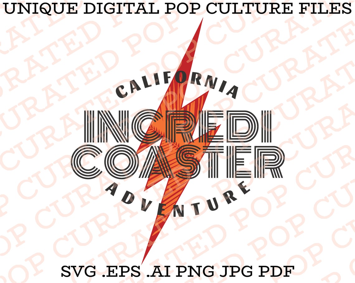 Incredicoaster the Incredibles Pixar Roller Coaster Ride - Etsy