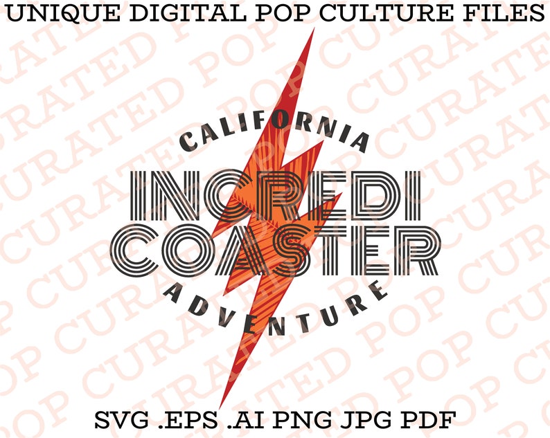 Incredicoaster the Incredibles Pixar Roller Coaster Ride - Etsy