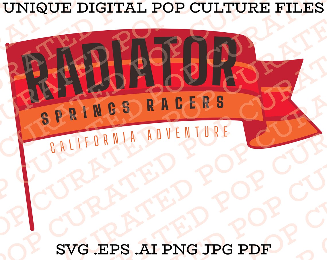 Race Flag Radiator Springs Racers Cars Land WDW Theme Park - Etsy