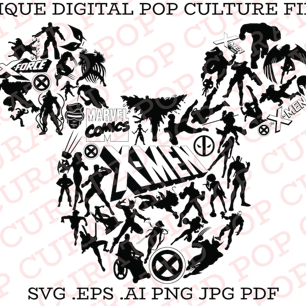 Xmen Svg - Etsy