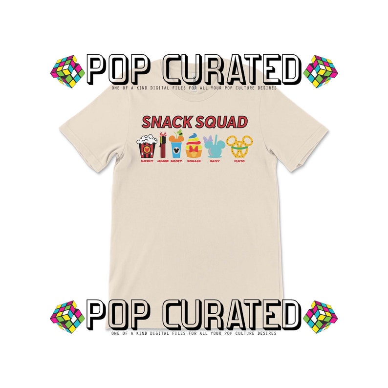 Custom Snack Squad Snack Goals Pluto Amusement Park Mouse - Etsy