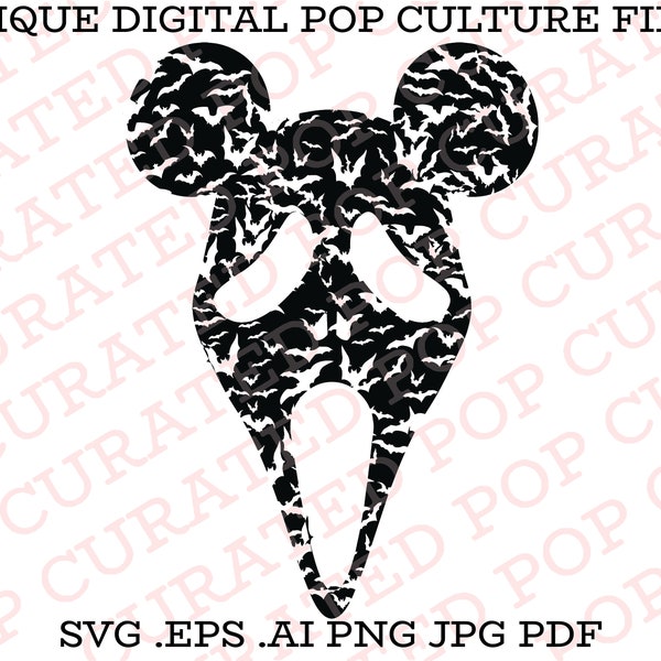 Mickey Mouse Jason Mask Svg - Etsy