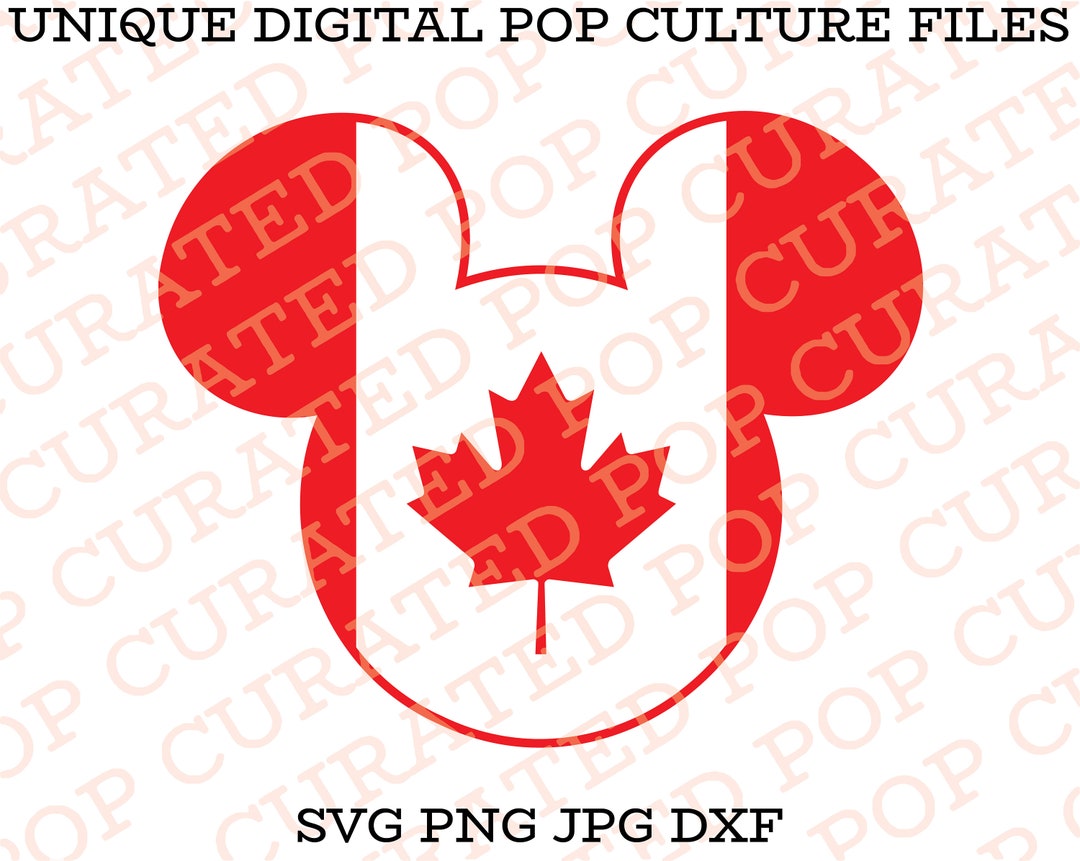 Canadian Flag Mickey Mouse WDW Amusement Park Epcot Hall of Presidents ...
