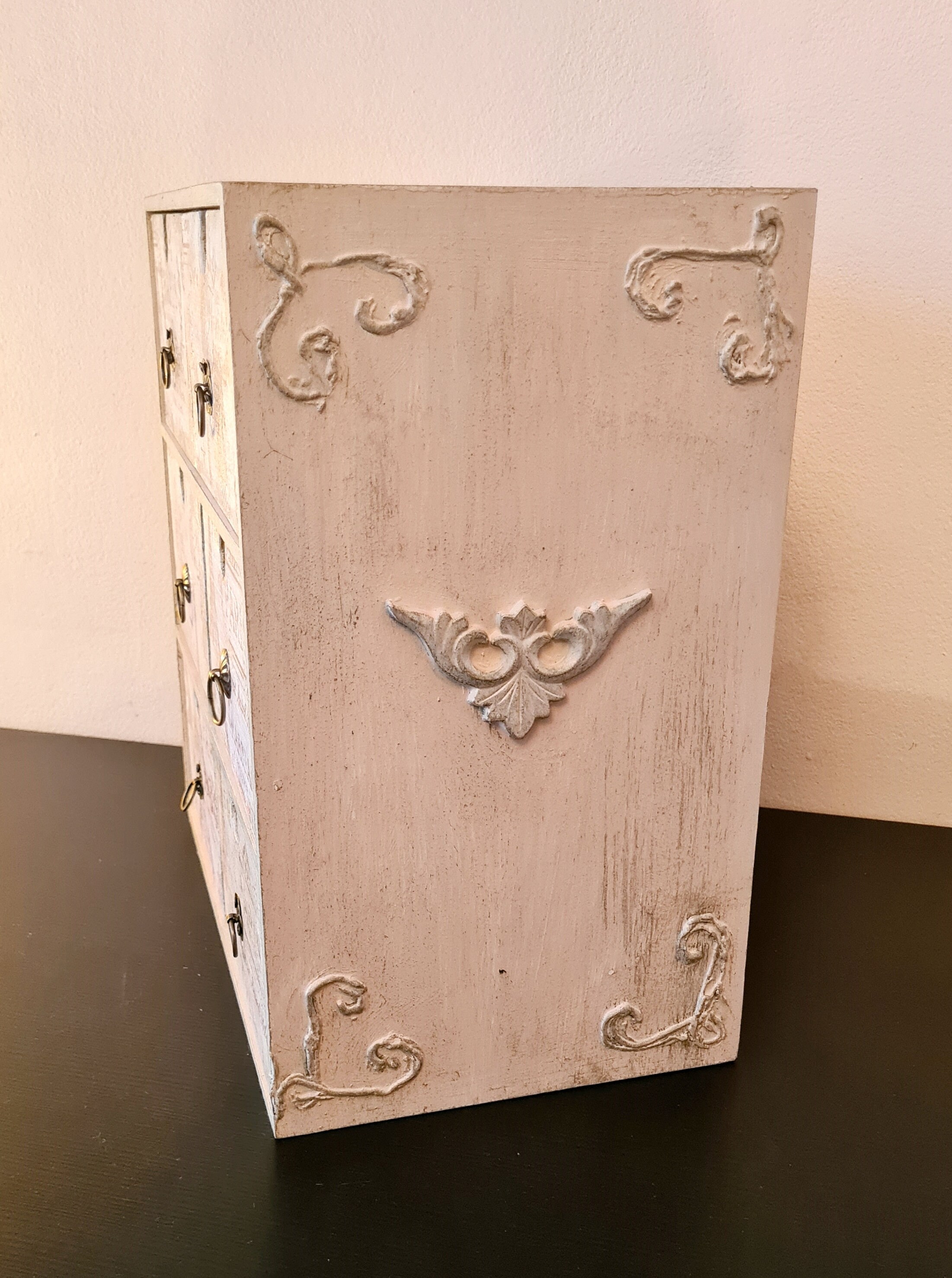 Mini Storage Chest Vintage Look - Etsy