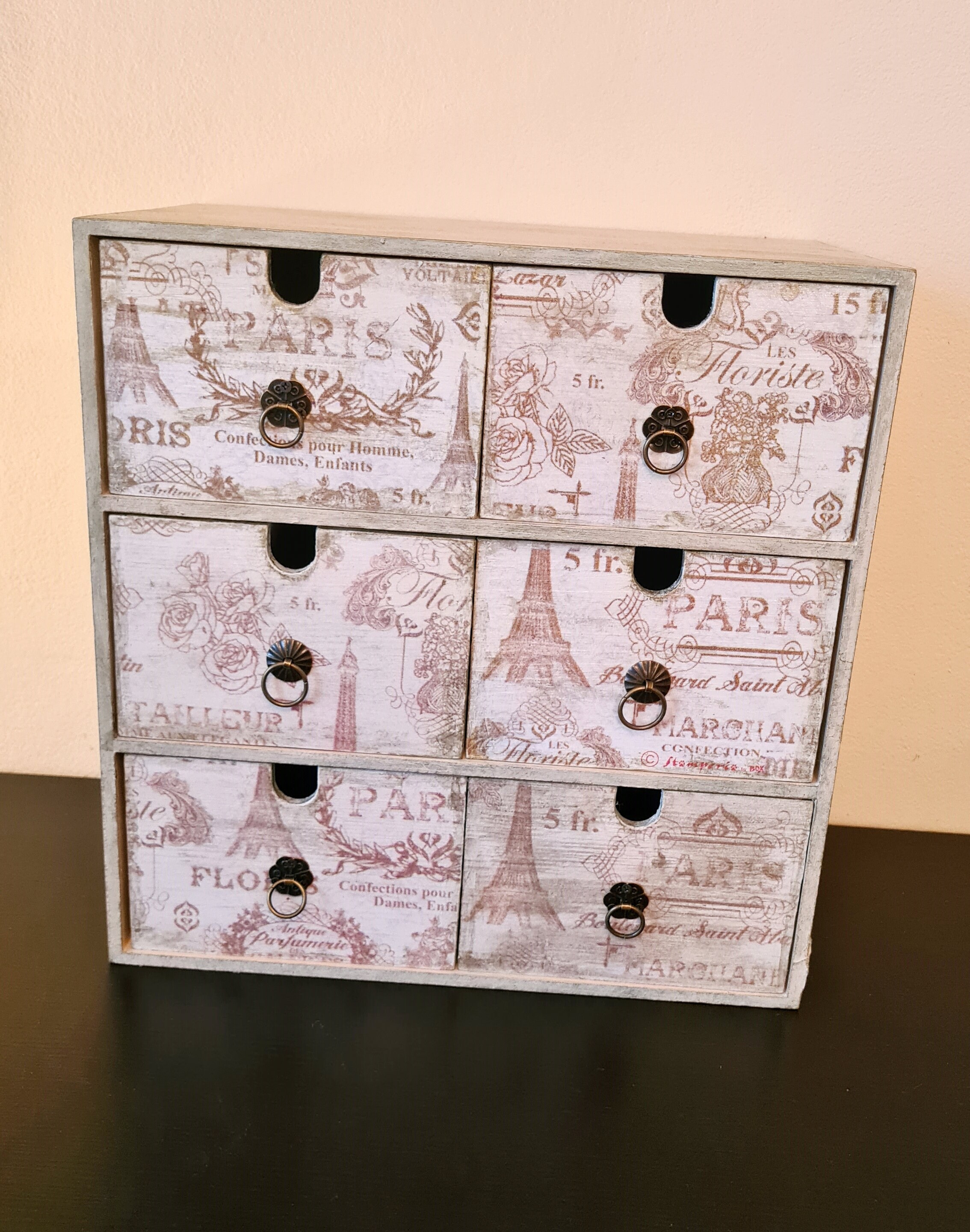 Mini Storage Chest Vintage Look - Etsy