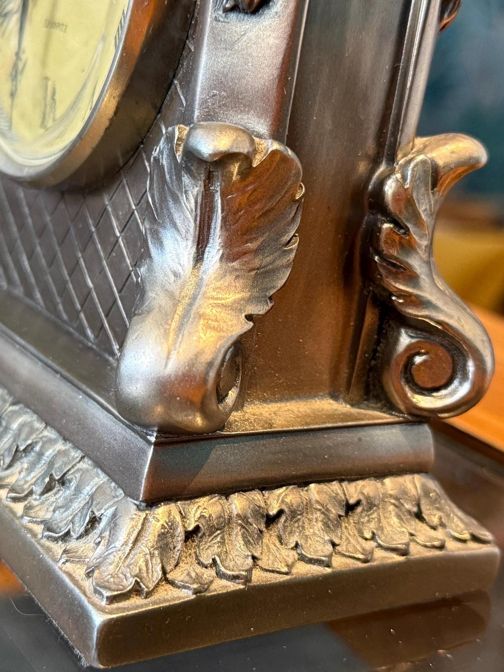 Golden Juliana Quartz Mantle Clock - Vintage Collectible Gift - Etsy