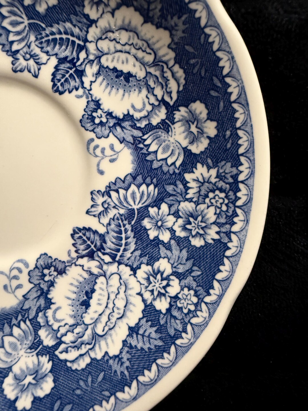 MASON'S Crabtree and Evelyn Ironstone Blue Floral Tea Plate - Etsy
