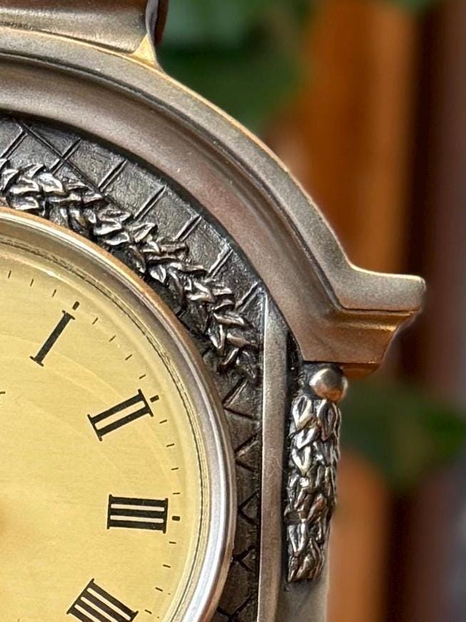 Golden Juliana Quartz Mantle Clock - Vintage Collectible Gift - Etsy