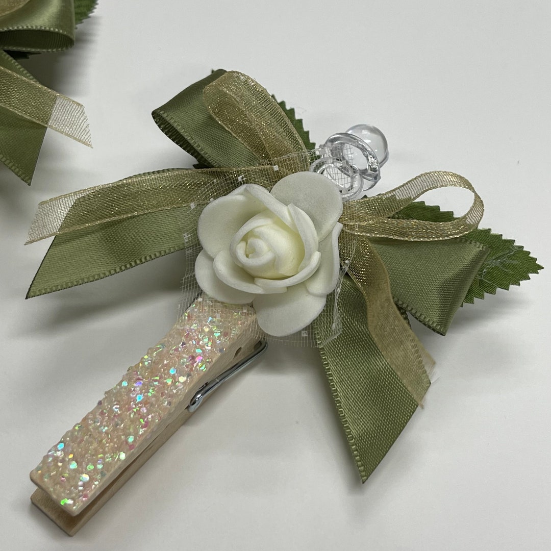 Greenery Baby Shower Clothes Pins - Etsy