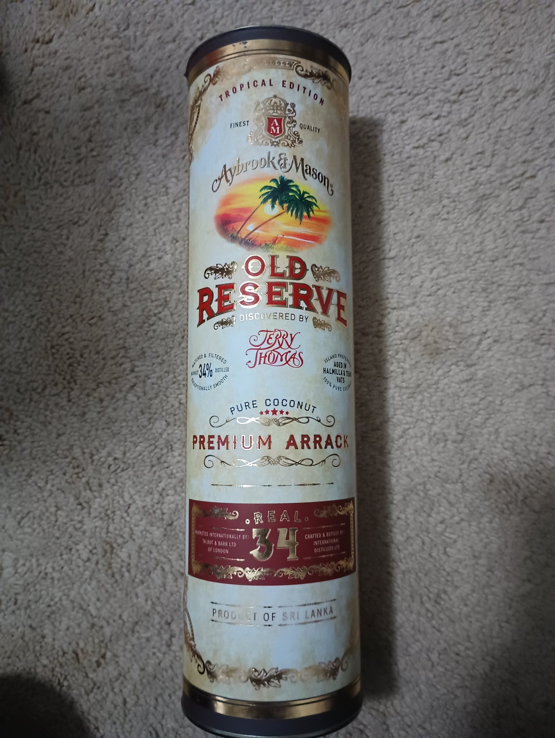 Ceylon Arrack Old Reserve Collectible Empty 750 Ml BOTTLE TIN - Etsy