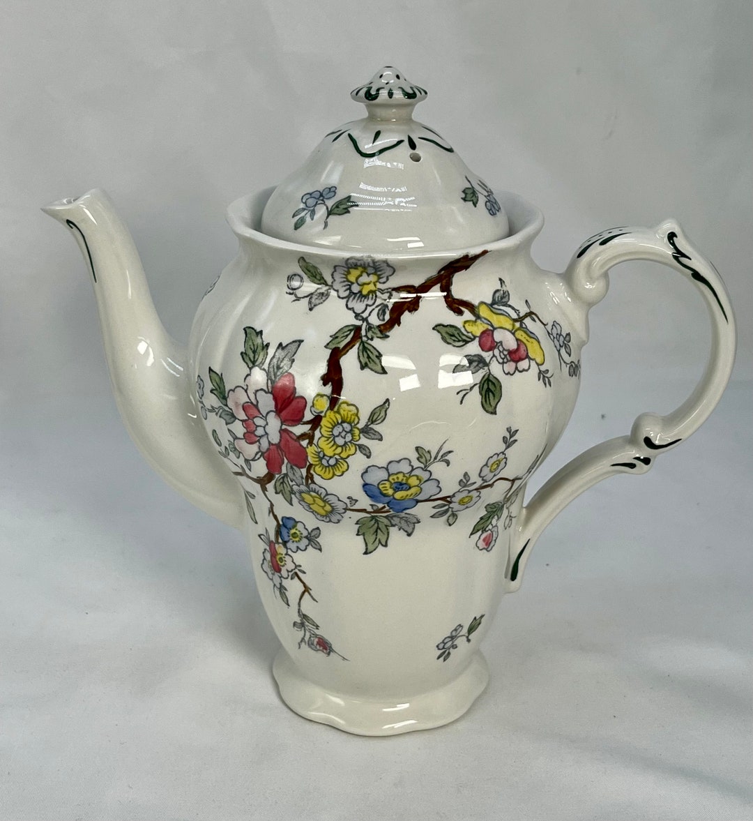 Booths chinese Tree Pattern Coffee Pot Marked A8001 Made in England - Etsy