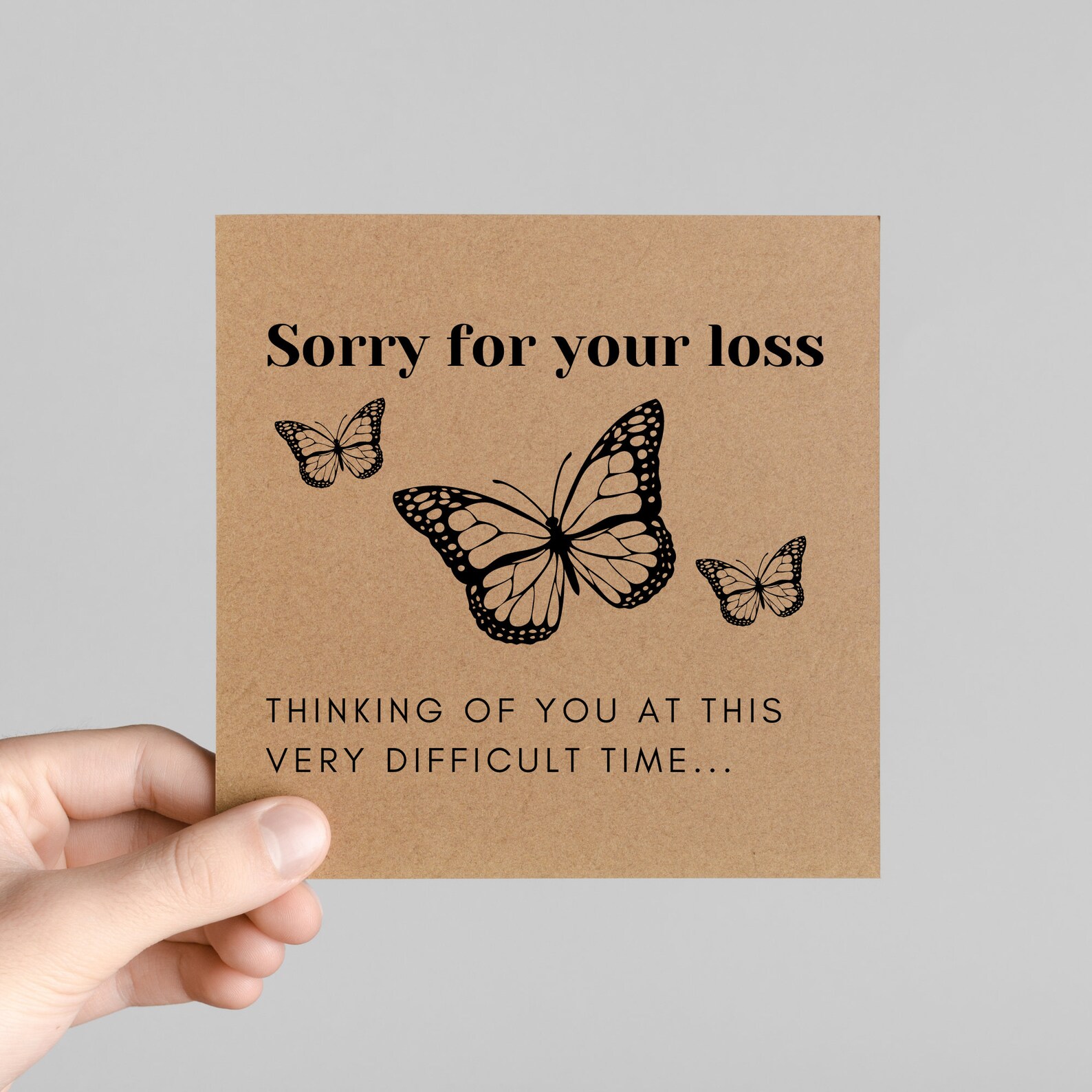 Sorry for your loss Card to express sympathy or condolences an | Etsy