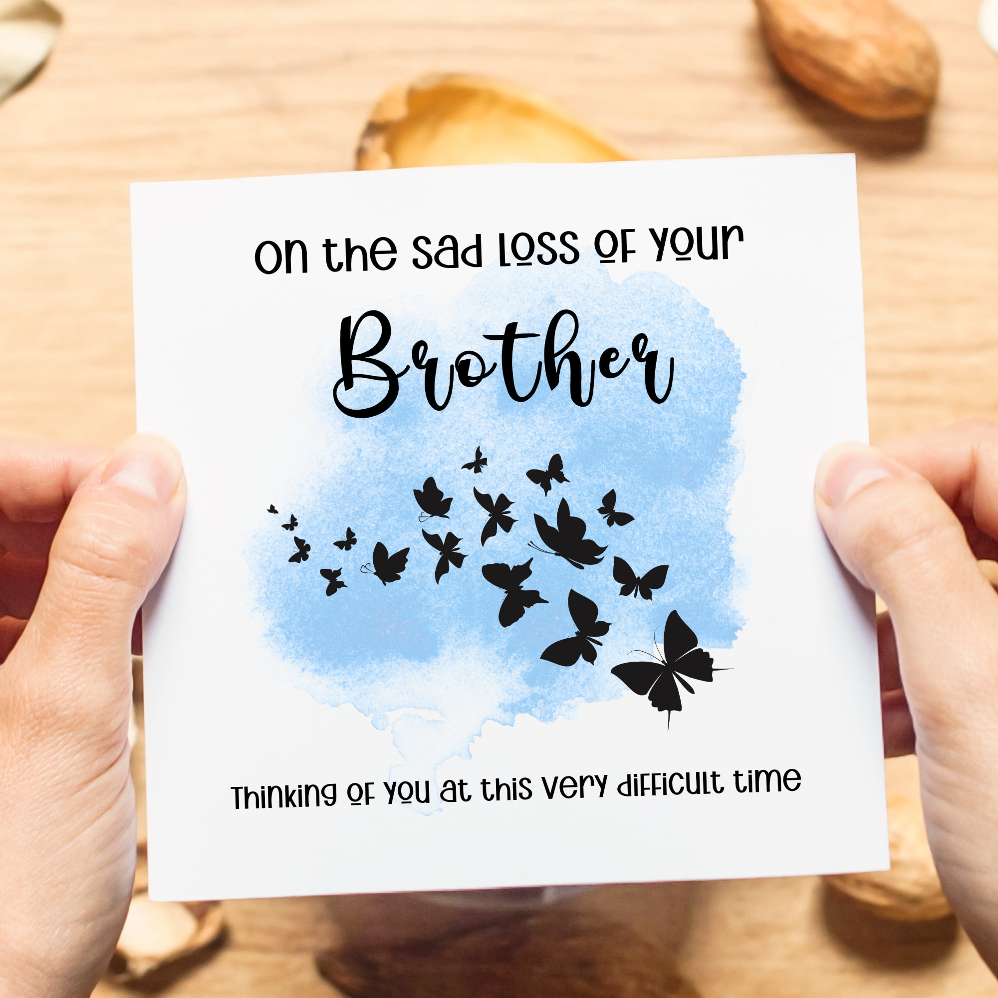 Sorry for Your Loss Brother Card With Cross, Condolence Card Brother ...