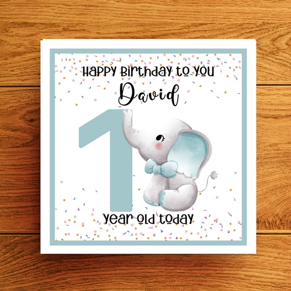 One Year Old Birthday Cards Printable