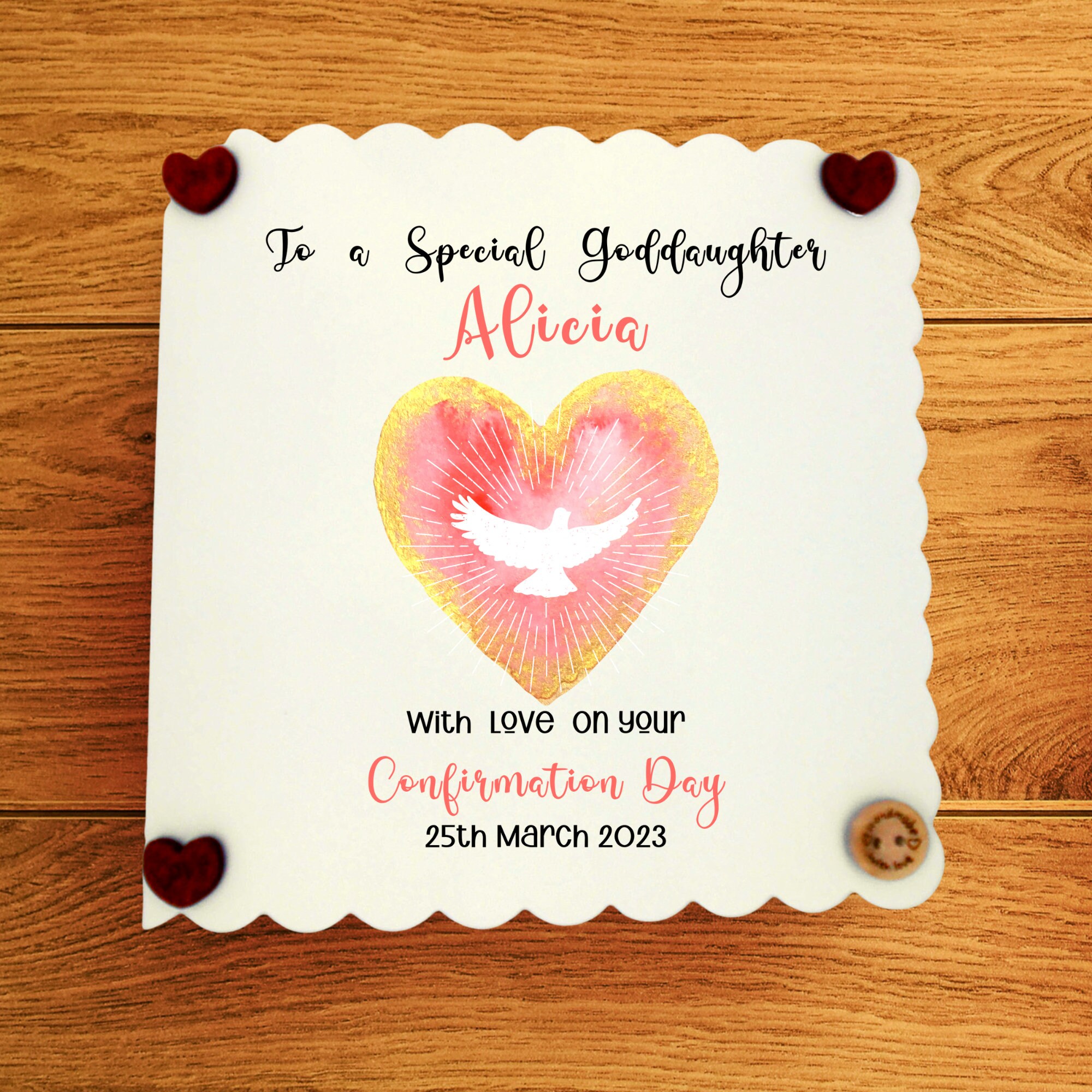 Confirmation Card for Daughter Personalised, Congrats Granddaughter ...