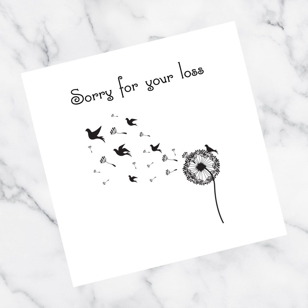 Condolence Card Butterflies for Relative or Friend, Sympathy Card ...